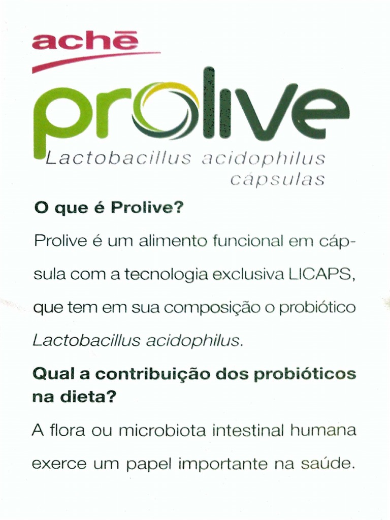 Bula - Prolive Lactobacillus | PDF