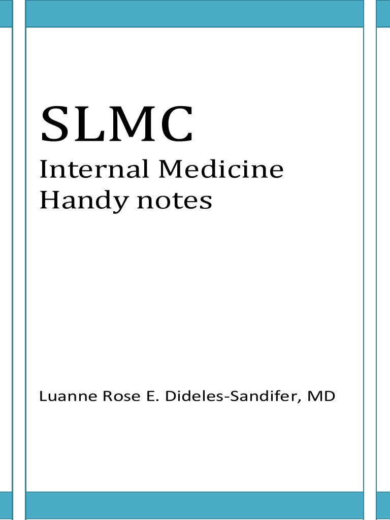 IM Notes | PDF | Myocardial Infarction | Medical Specialties