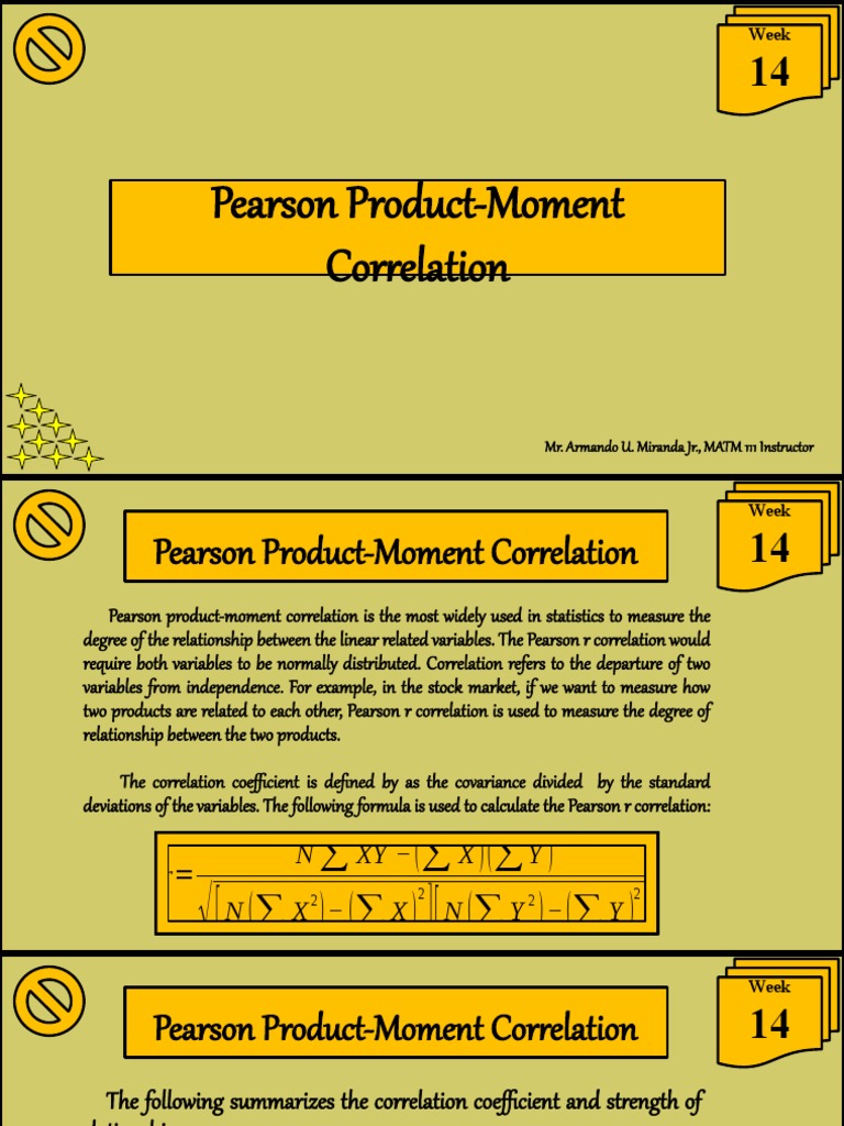 Pearson Product-Moment Correlation Explained | PDF | Correlation And ...