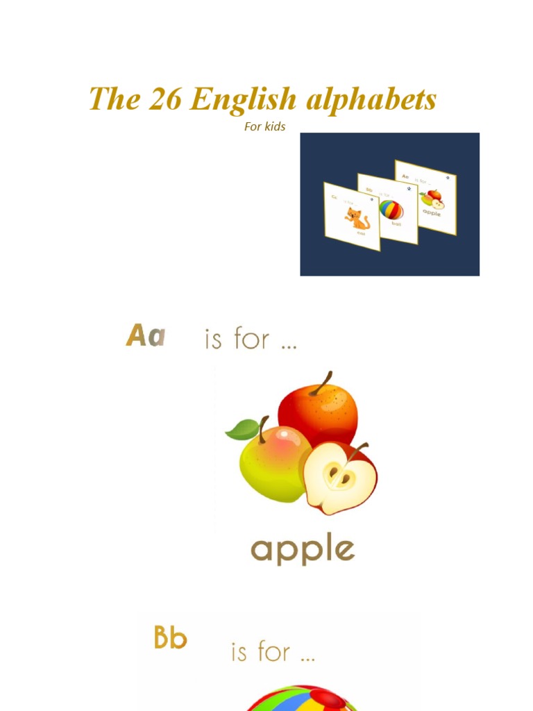 The 26 English Alphabets | PDF