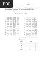 B1 Preliminary For Schools Answer Sheet - Listening | PDF | University ...