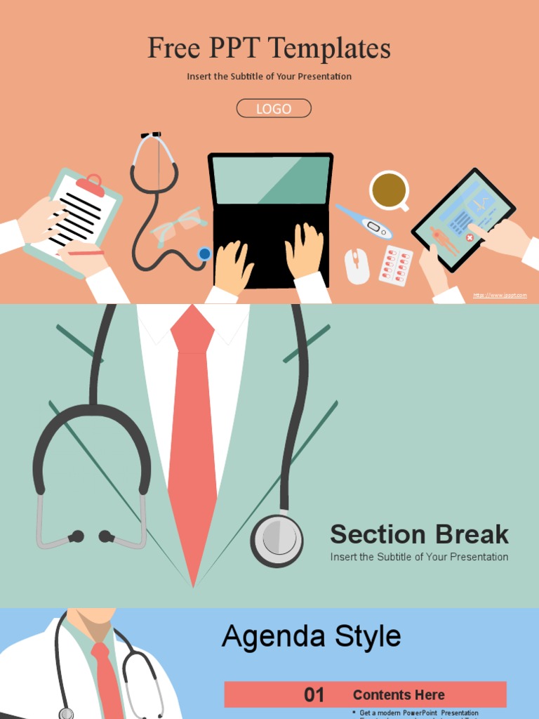 Medical Health Theme PowerPoint Templates | PDF | Microsoft Power Point ...