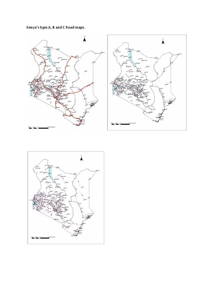 Kenya Road Network Overview and Contacts | PDF | Road | Road Surface