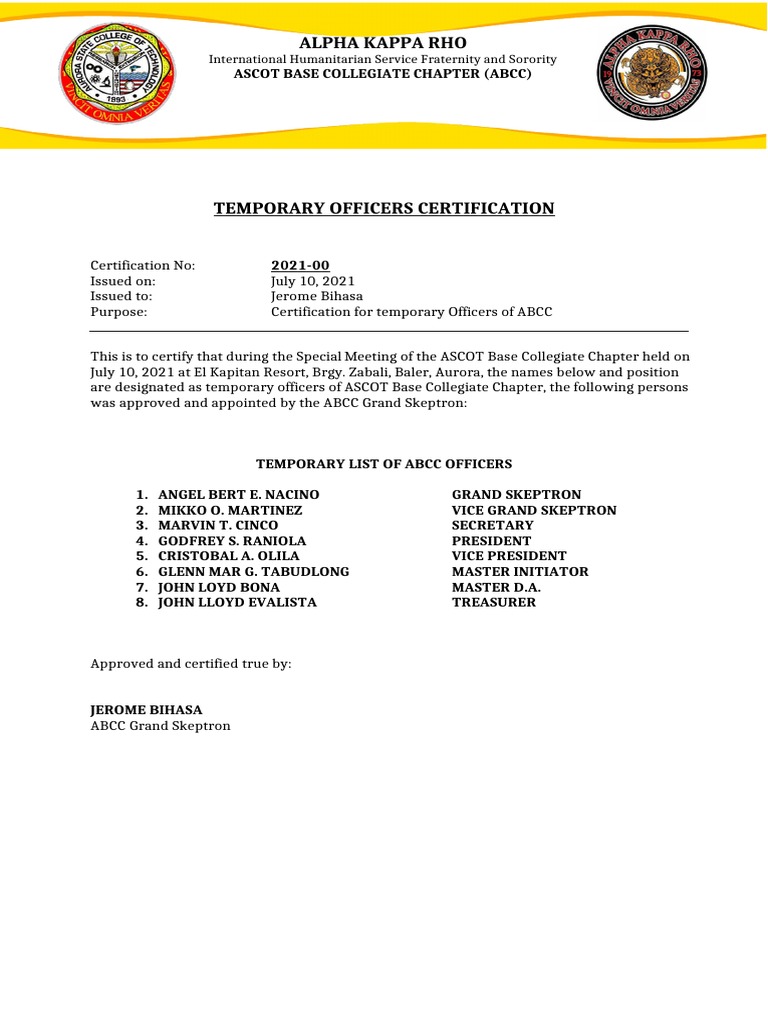 Alpha Kappa Rho: International Humanitarian Service Fraternity and ...