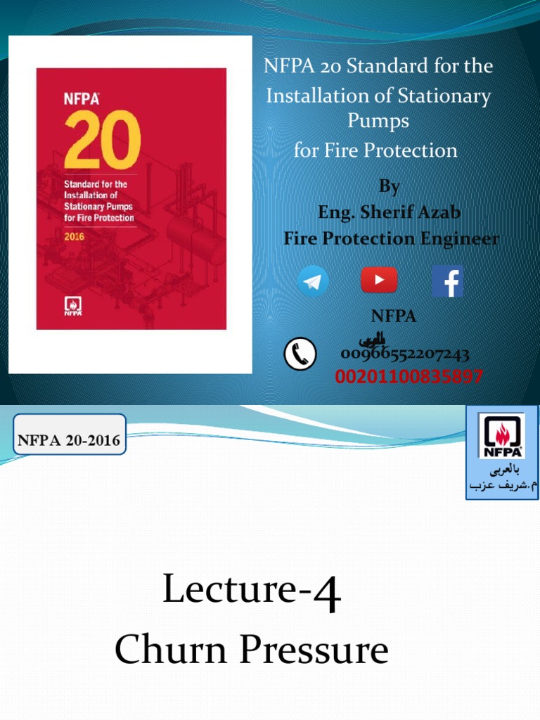NFPA 20 Standard For The Installation of Stationary Pumps For Fire ...