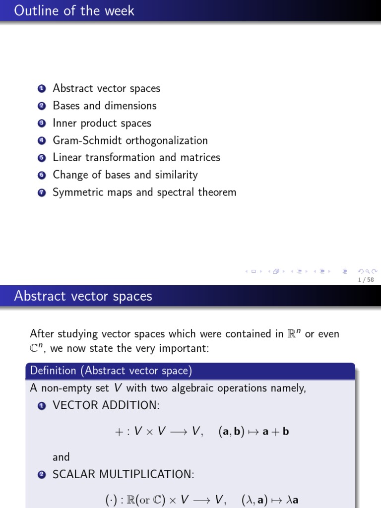 Linear Algebra Week 7 | PDF | Eigenvalues And Eigenvectors | Basis (Linear Algebra)