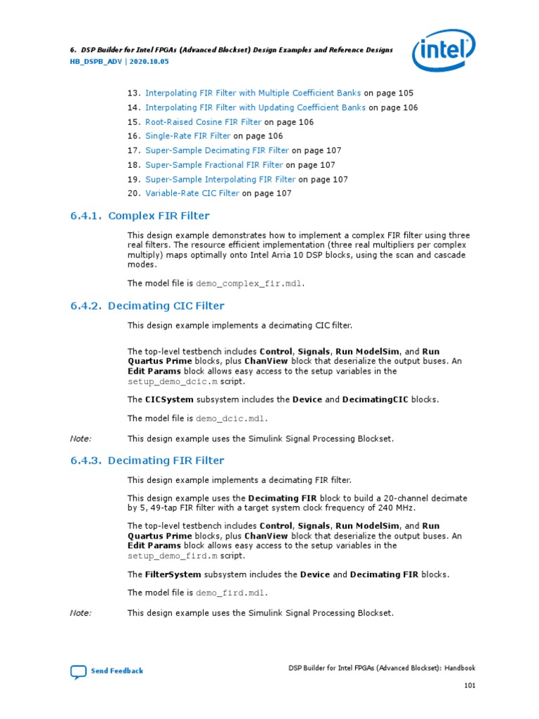 6.4.1. Complex FIR Filter | PDF | Digital Signal Processing | Field ...