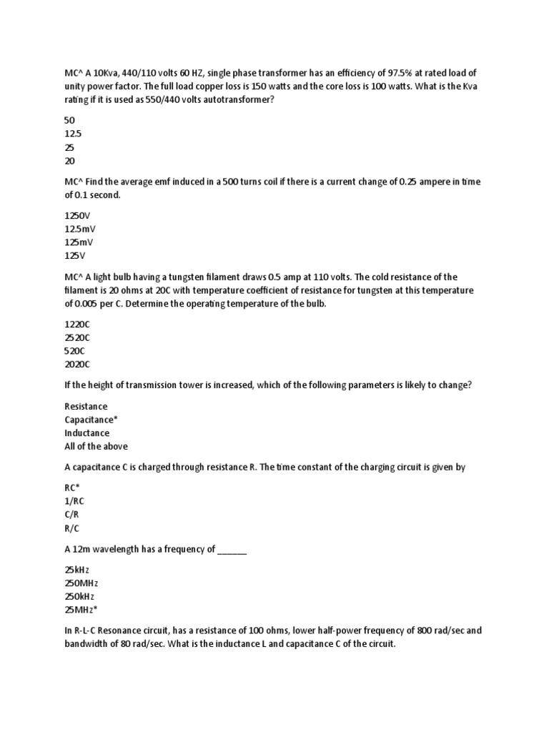 Ree Reviewer 2020 | PDF | Transformer | Inductor