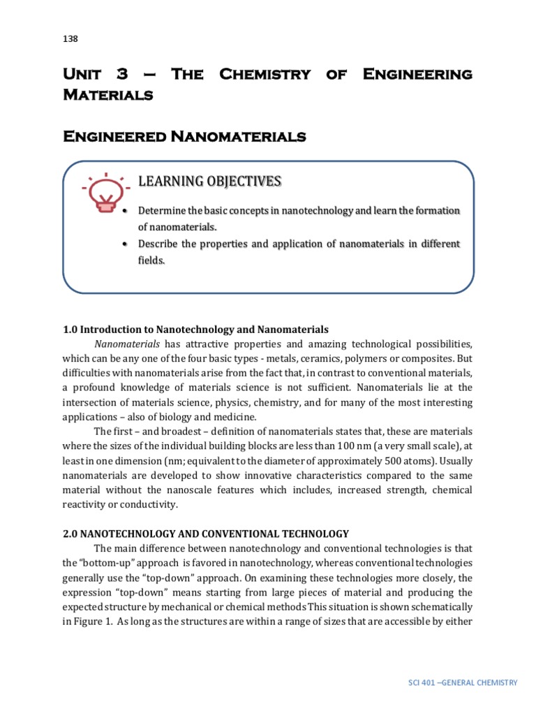 Overview of Engineered Nanomaterials | PDF | Carbon Nanotube | Fullerene