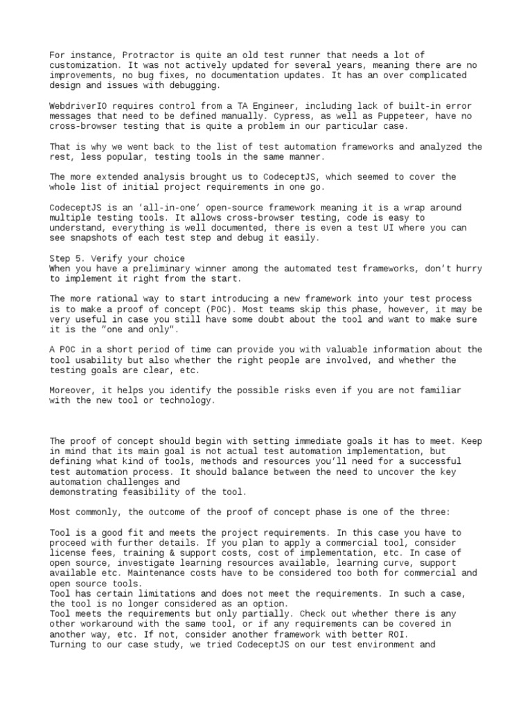 Step by Step Guide To Implement Proof of Concept (POC) in Automation ...