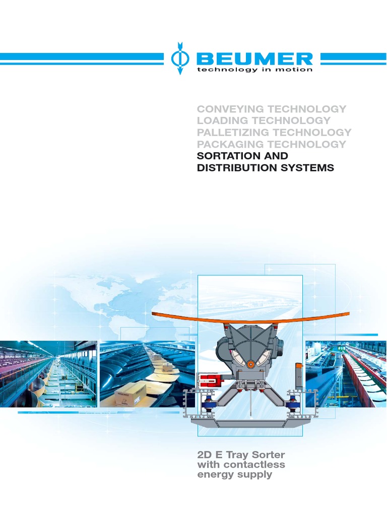 BEUMER-2D E Tray Sorter With Contactless Energy Supply | PDF ...
