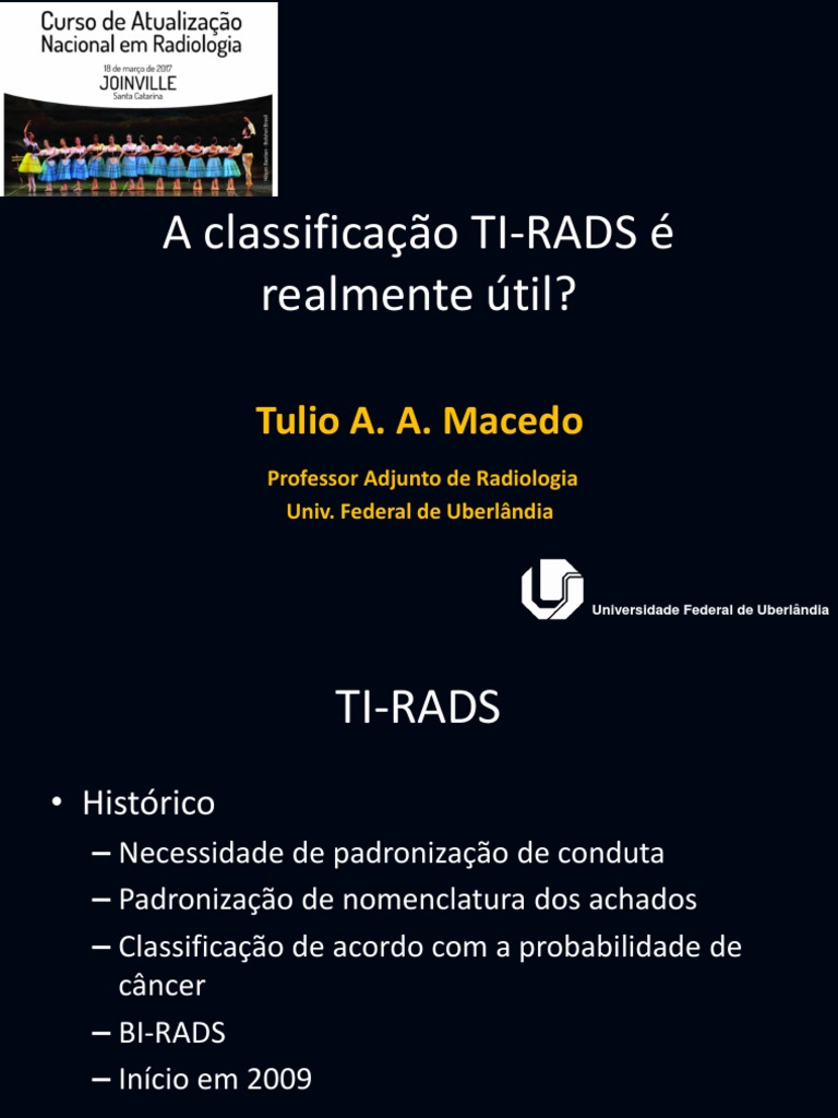 Classificacao Tirads | Download grátis PDF | Especialidades médicas ...