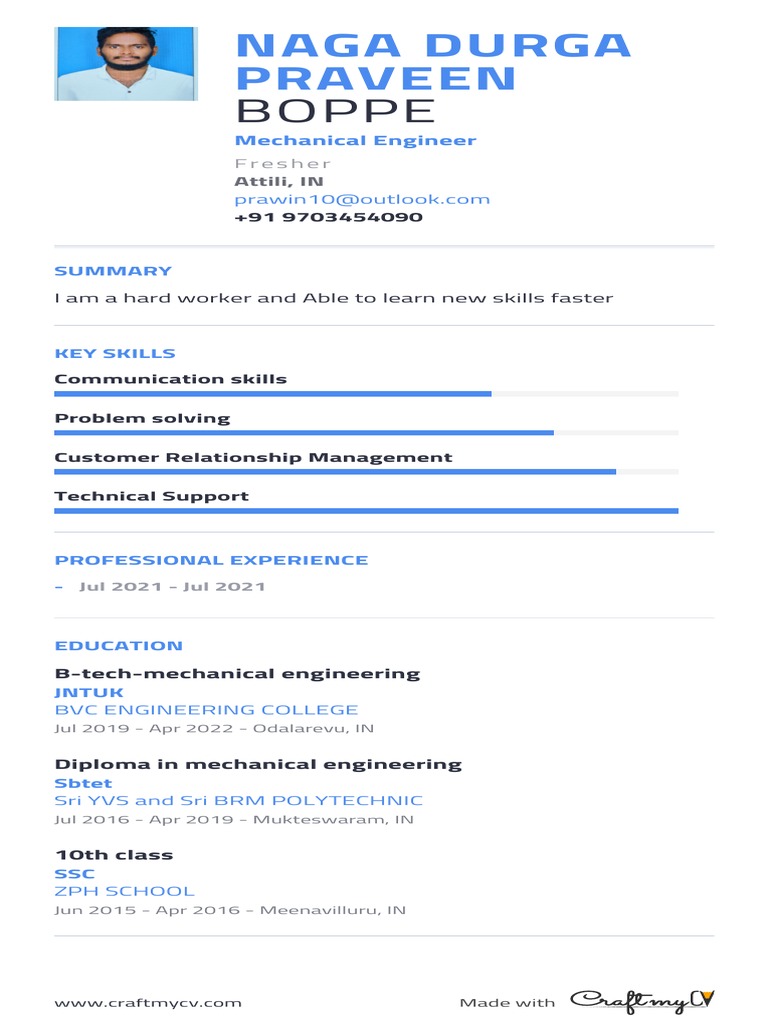 NAGA DURGA PRAVEEN BOPPE Mobile | PDF