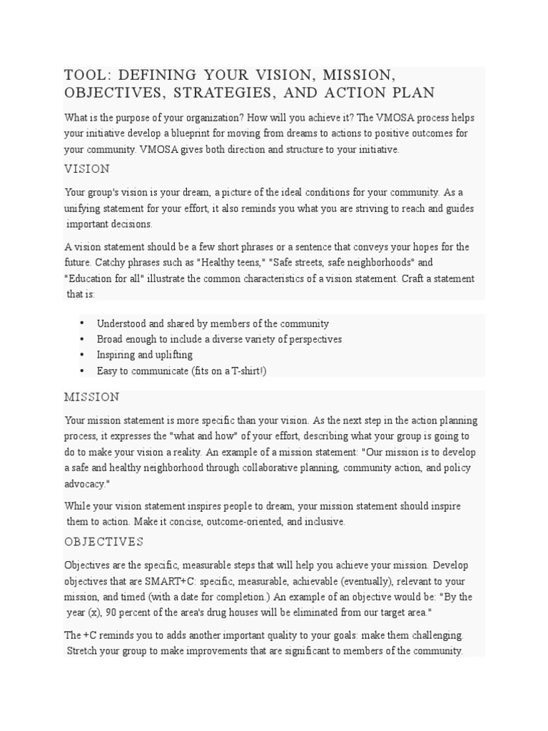 6.VMOSA Tool | PDF | Human Nature | Business