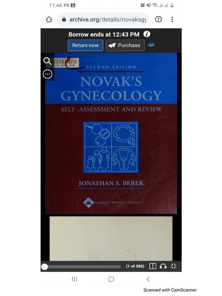 Novak's Gynaecology MCQ | PDF