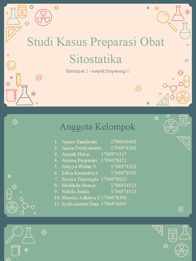 Kelompok 2 - Studi Kasus Sitostatika - REV | PDF | Memasak, Makanan ...
