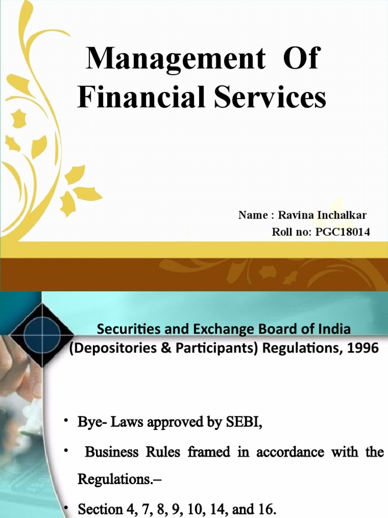 Management of Financial Services | PDF | Securities (Finance) | Board ...