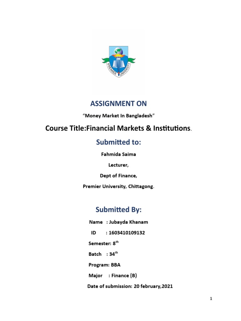 Money Market in Bangladesh | PDF | Money Market | Commercial Paper