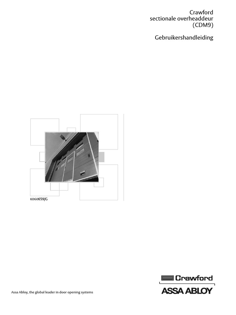 OHSD - Industriedeur - Crawford - K060659, CDM9 ECS950 - Gebruikers ...