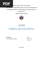 Aforo Vehicular | PDF | Transporte | Ingeniería de Transporte
