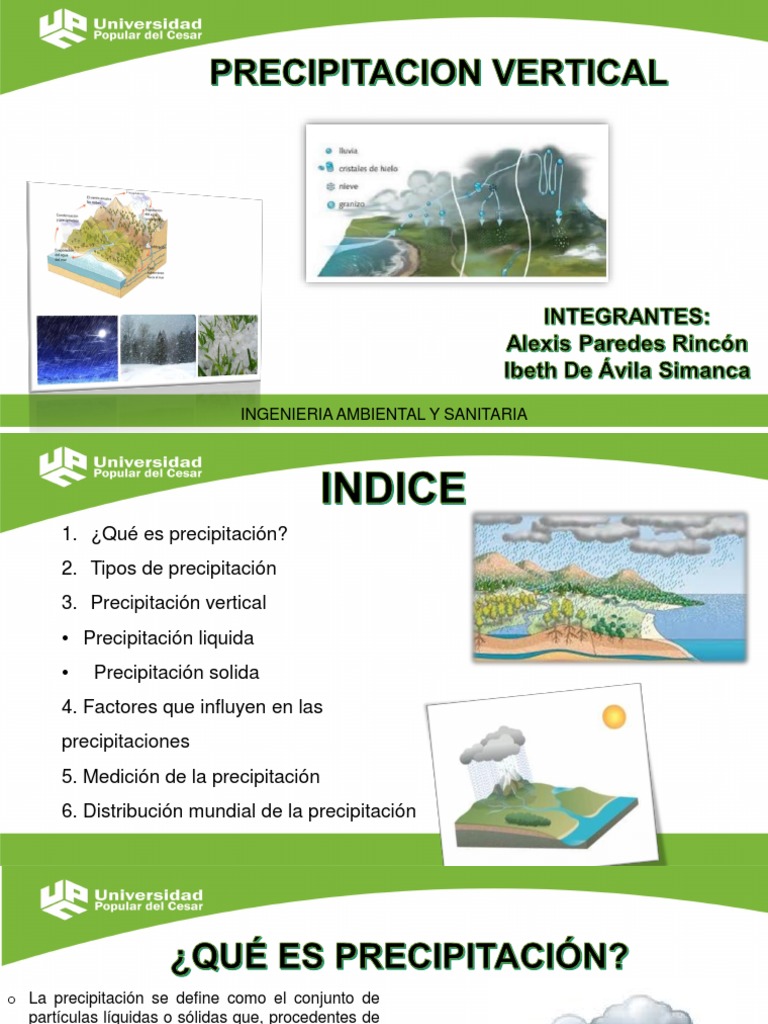 Tipos y Factores de Precipitación | PDF | Precipitación | Lluvia