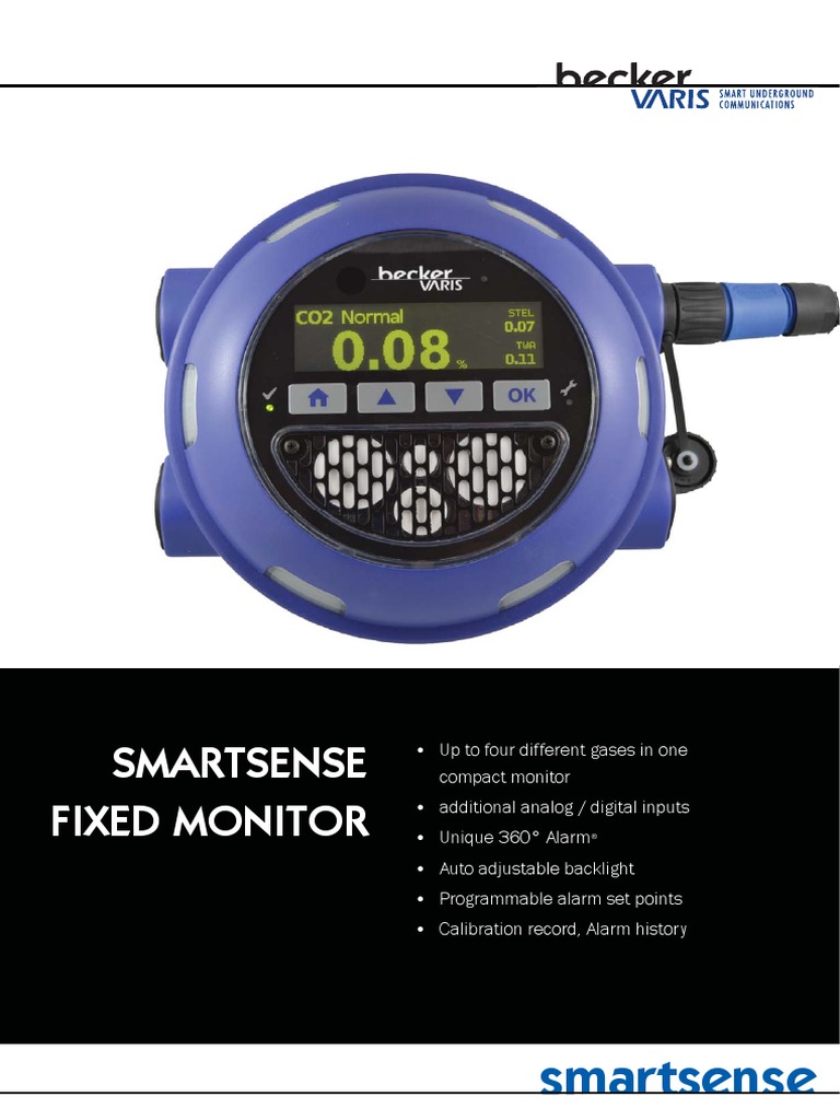 Smartsense SSFM-100 - Eng | PDF | Computer Monitor | Gases