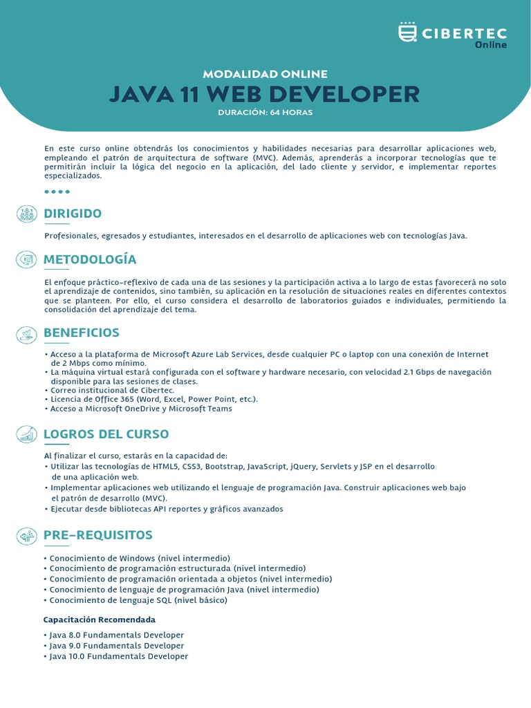 Java 11 Web Developer | PDF | J Query | Java (lenguaje de programación)