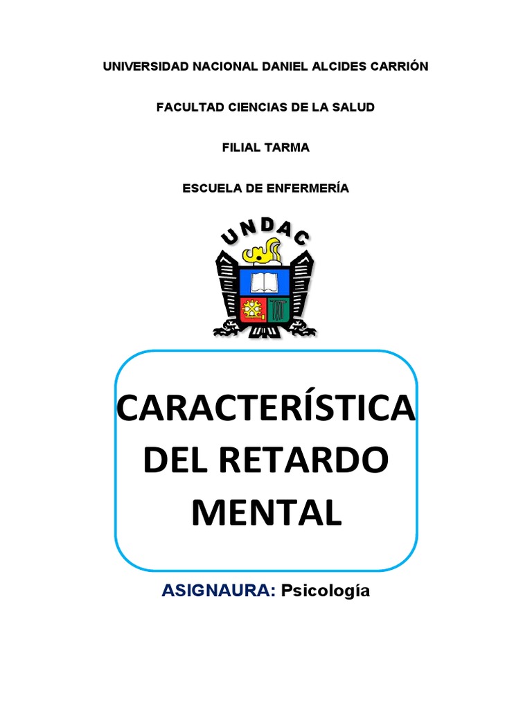 Característica Del Retardo Mental . | PDF | Discapacidad intelectual ...
