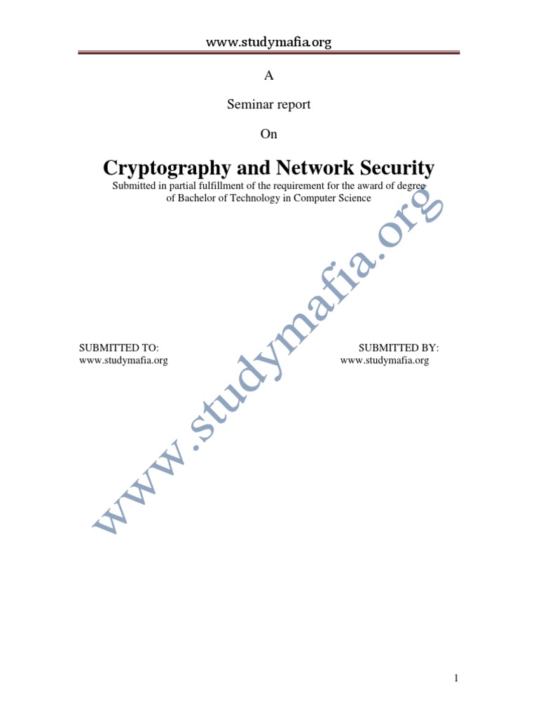 CSE Cryptography and Network Security Report | PDF | Cryptography ... CSE Cryptography and Network Security Report | PDF | Cryptography ...