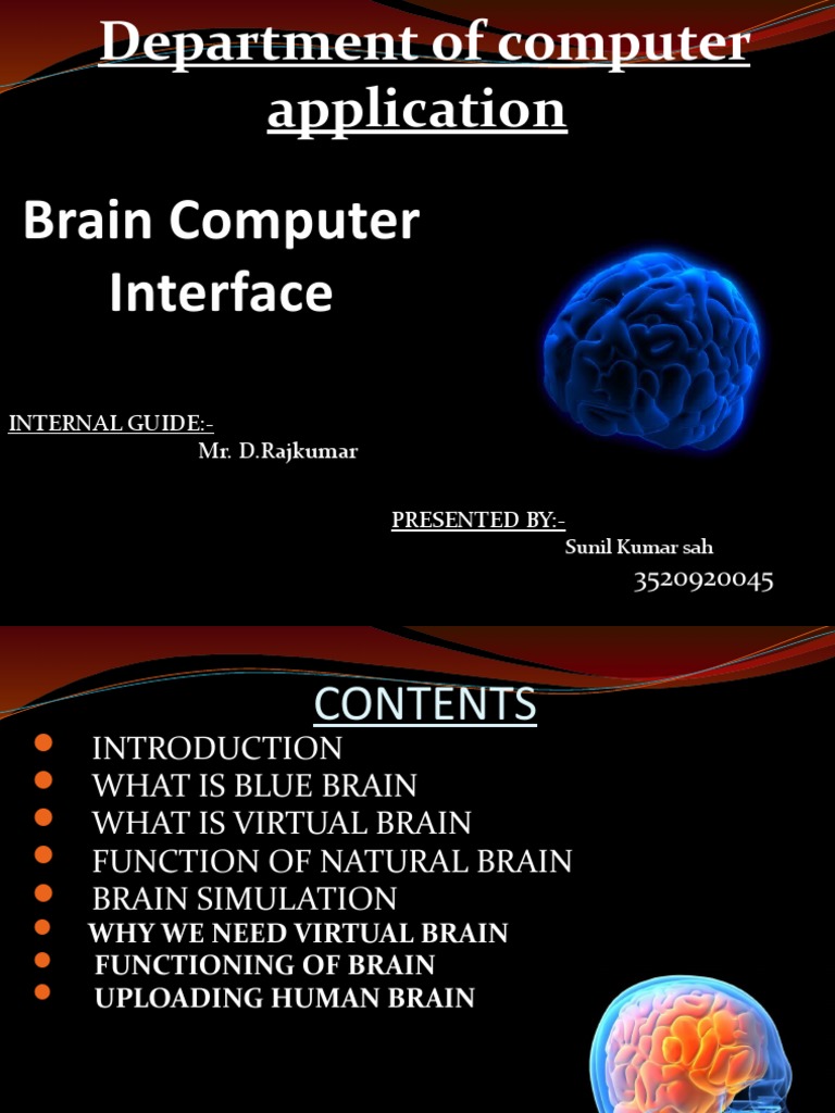 Application: Brain Computer Interface | PDF | Brain | Input/Output