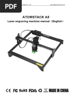 English ATOMSTACK A5 Laser Engraver User Manual | PDF | Fires | Engraving