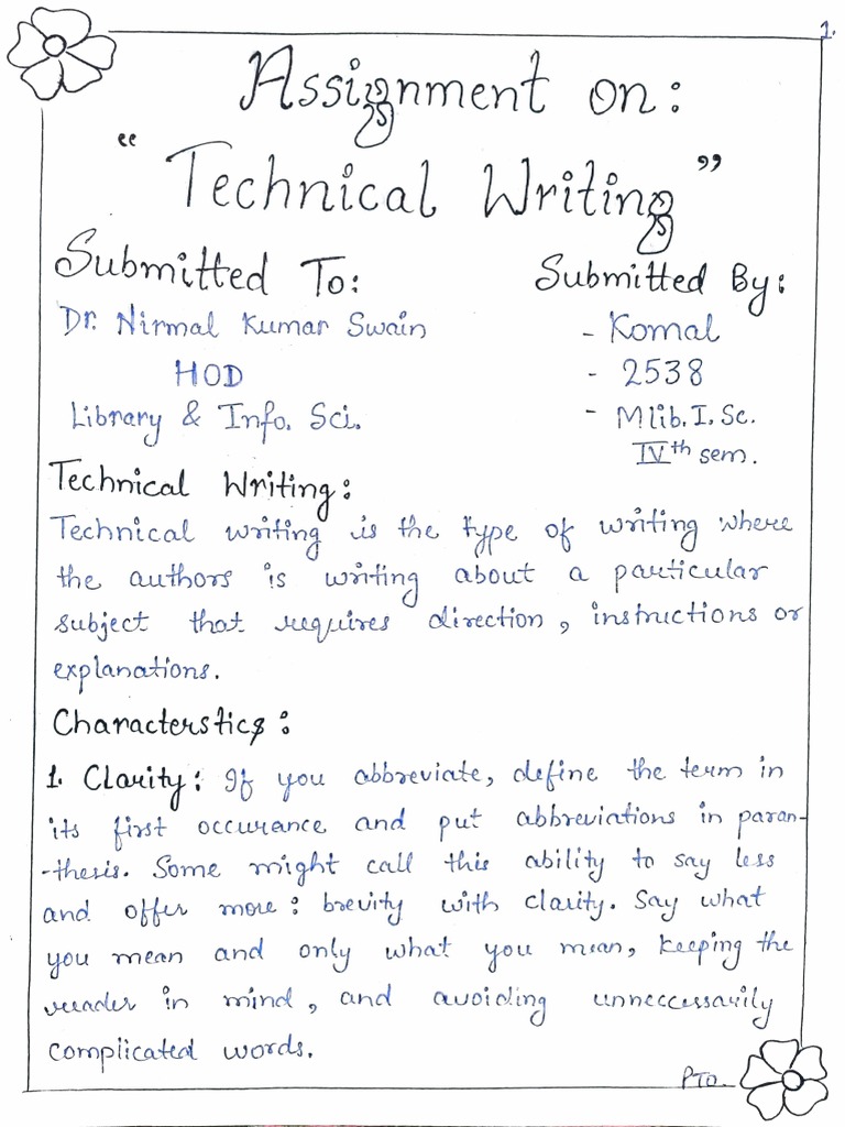 Technical Assignment | PDF | Technical Communication | Writing