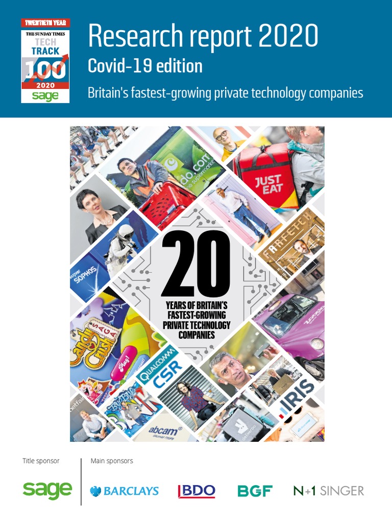 2020 Tech Track 100 Research Report | PDF | Venture Capital | Corporate ...