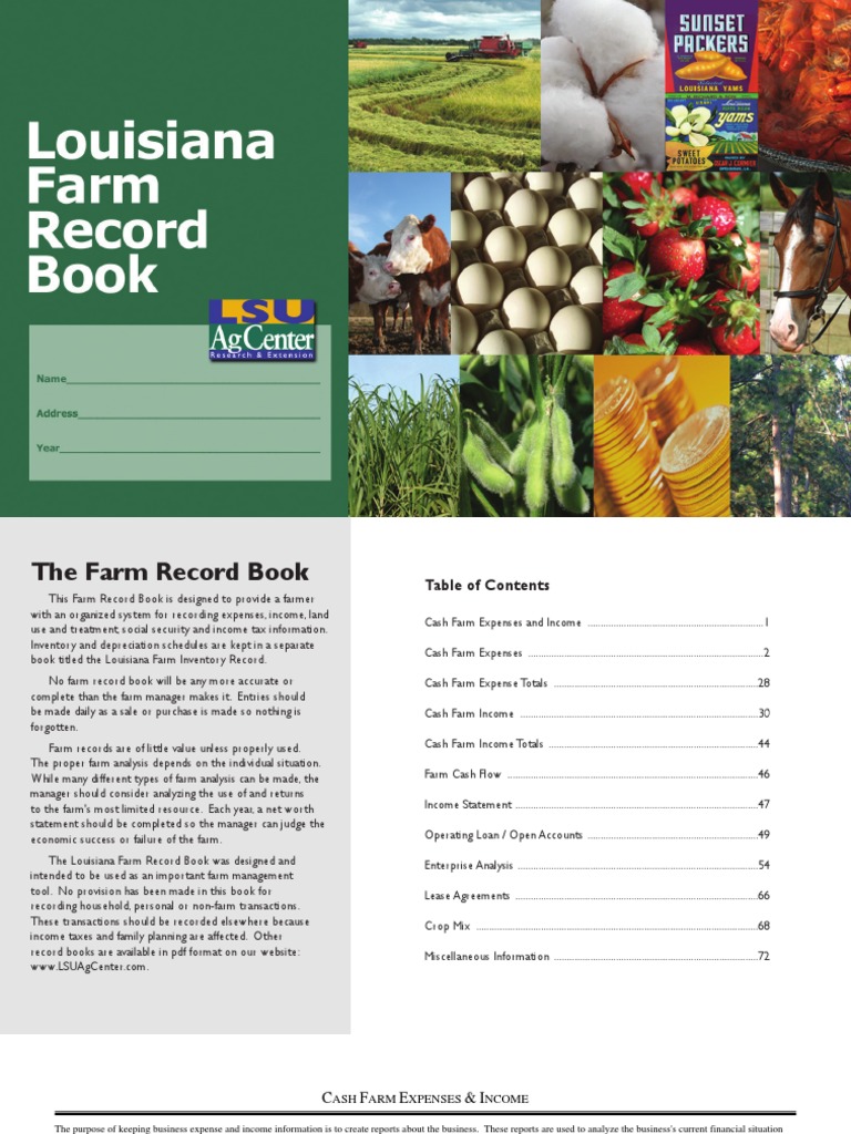 Farm Record Book | Download Free PDF | Farms | Livestock
