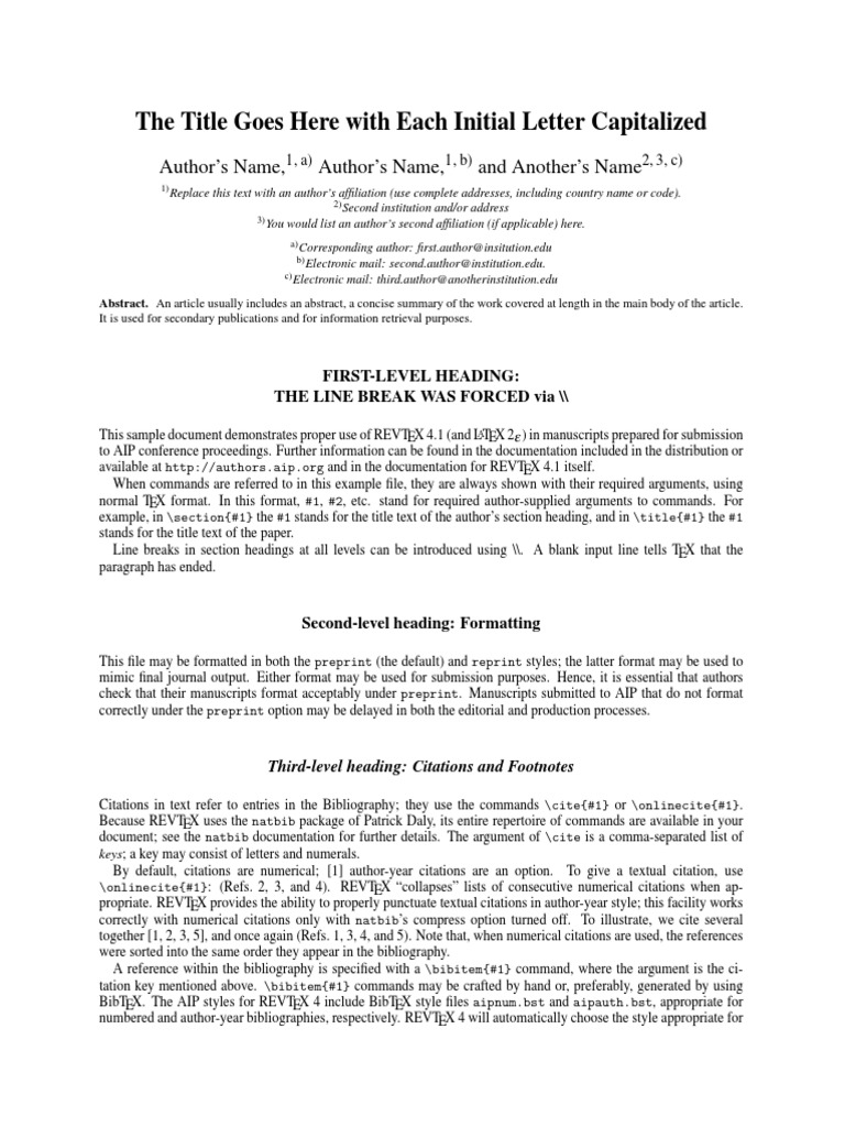 Aip Conference Proceedings | PDF | Citation | Te X