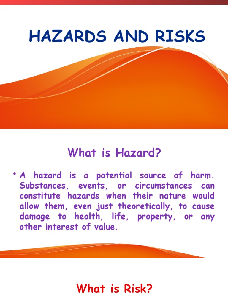 PPPT Hazard and Risk | PDF | Hazards | Human Musculoskeletal System