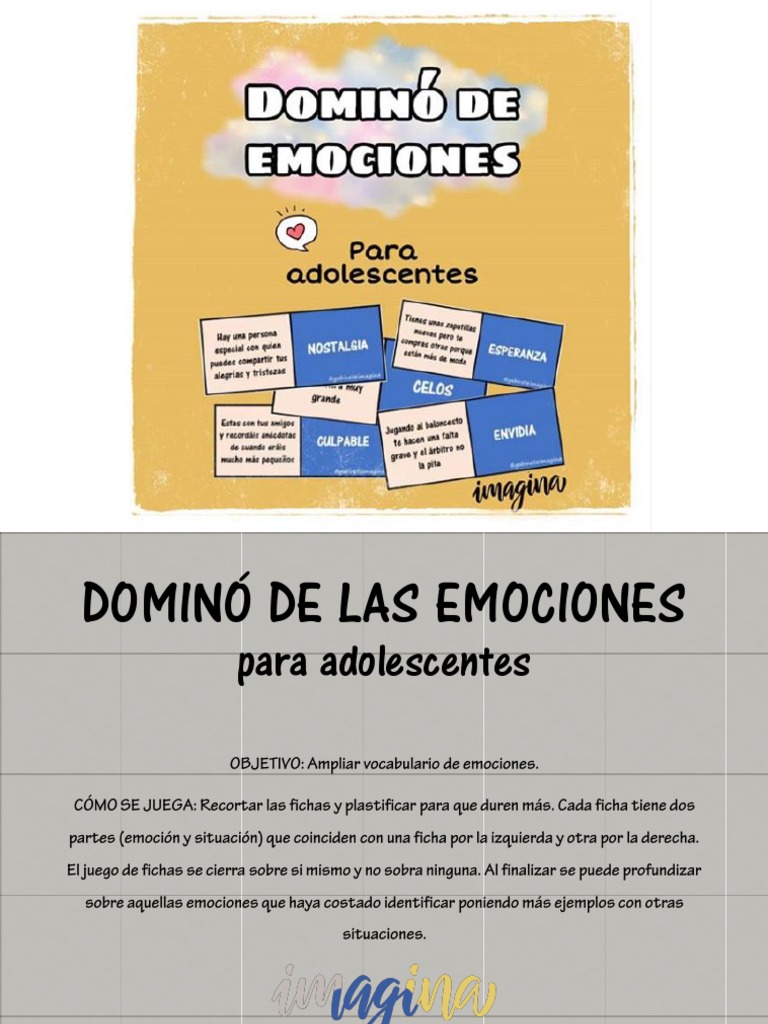 Dominó de Las Emociones | PDF