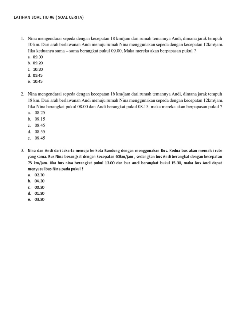 LATIHAN SOAL TIU-dikonversi | PDF