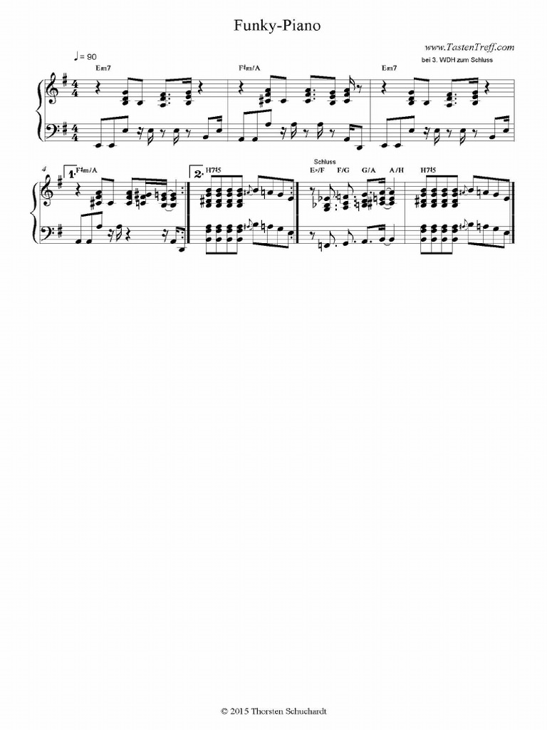 Funky Piano | PDF
