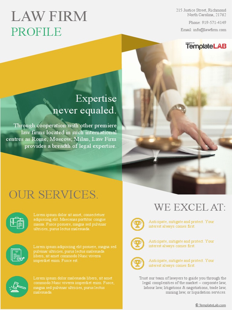 Law Firm Profile Template | PDF