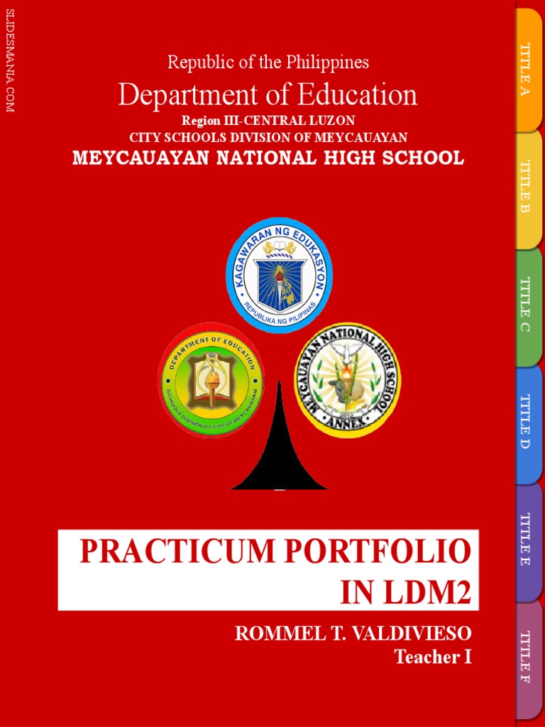 Department of Education: Practicum Portfolio in Ldm2 | PDF ...