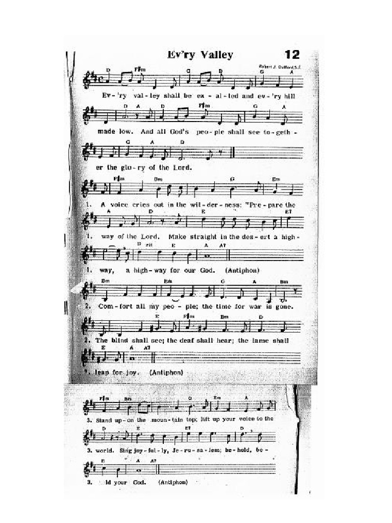 Every Valley - Bob Dufford | PDF