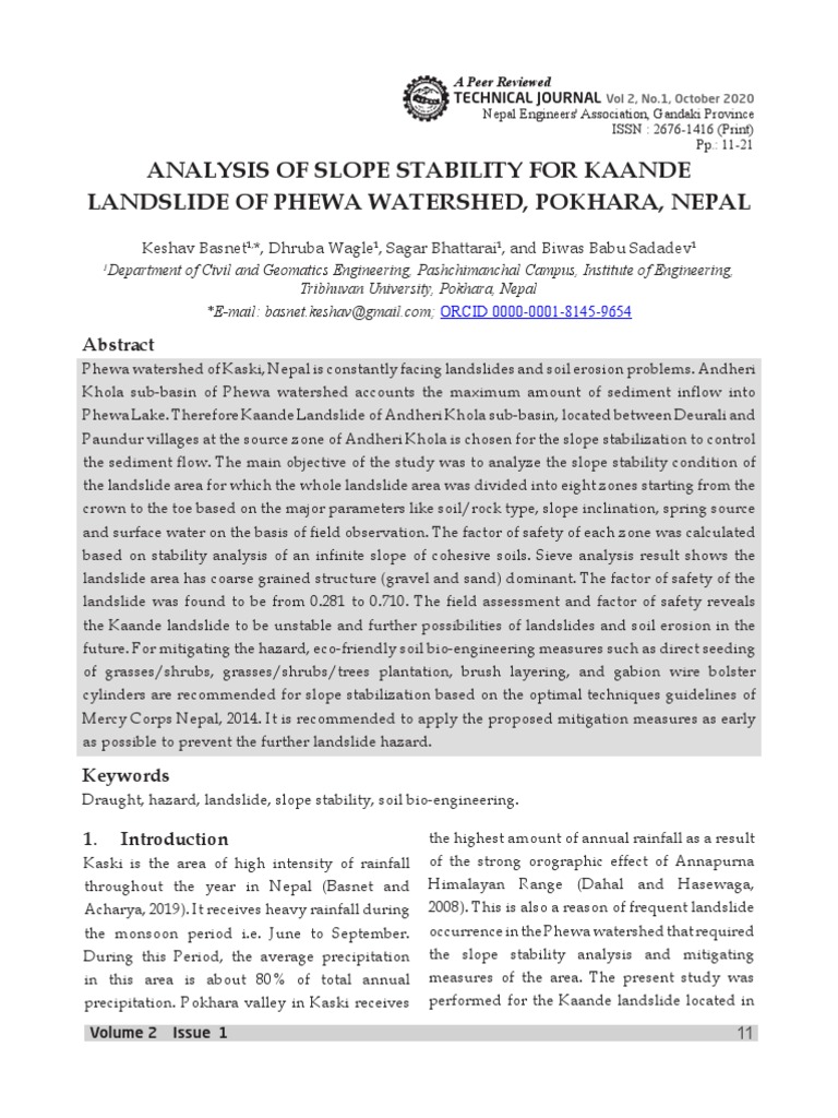 Analysis of Slope Stability | PDF | Landslide | Soil Mechanics