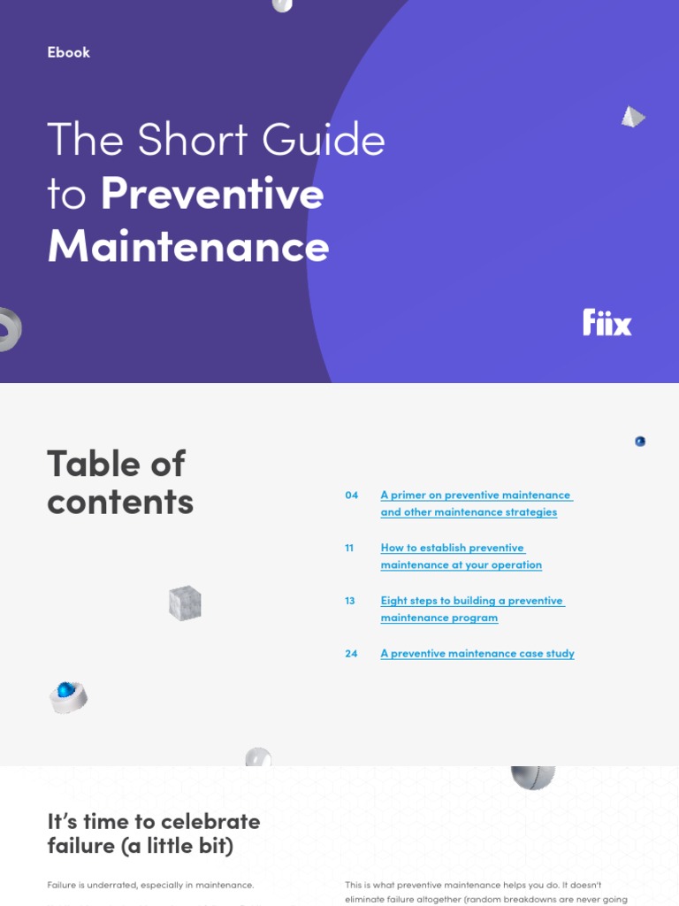 The Short Guide To Preventive: Maintenance | PDF | Computing | Systems Engineering