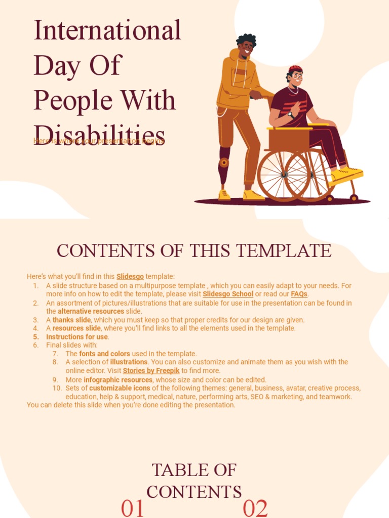 International Day of People With Disabilities by Slidesgo | PDF ...