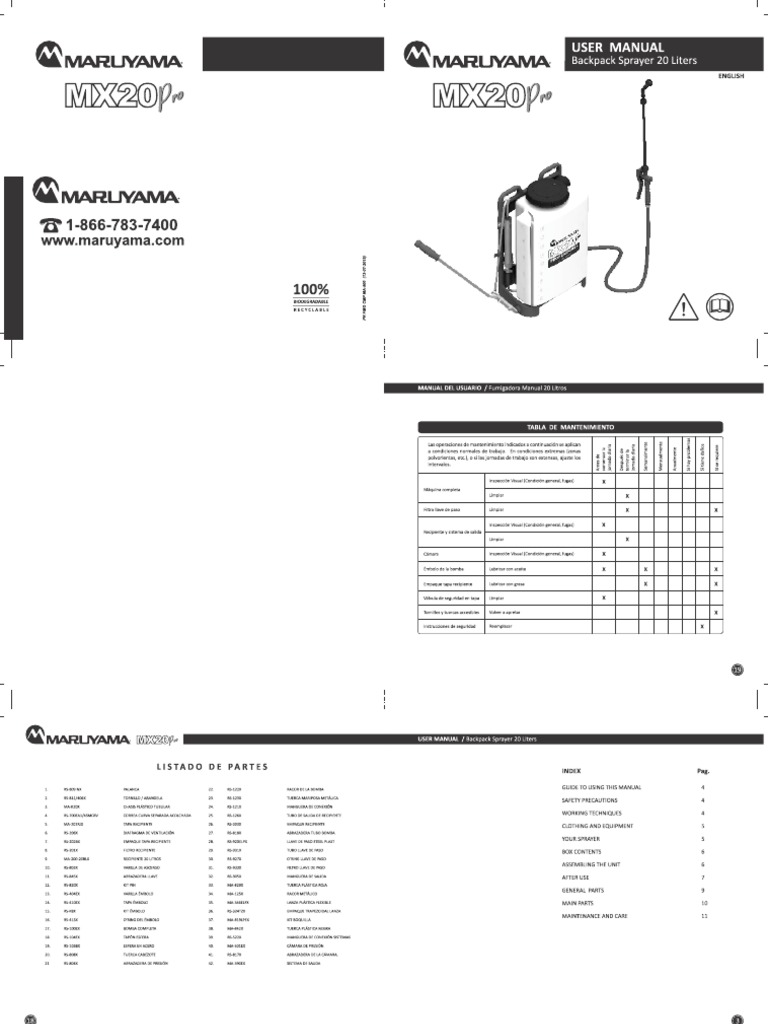 MX20 Owners Manual | PDF