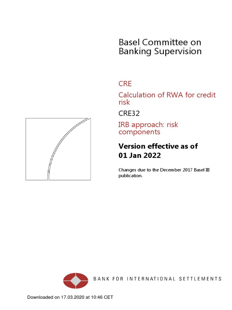CRE32 - IRB Approach | PDF | Credit Risk | Credit
