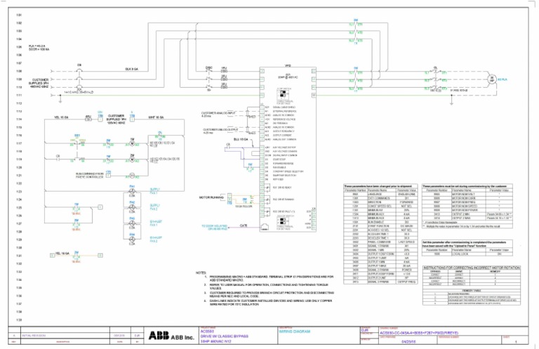 ABB With by Pass Wiring Diagram | PDF