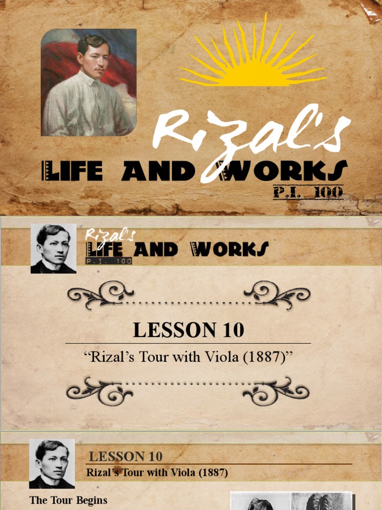Lesson 10 (Rizal's Tour With Viola) | PDF
