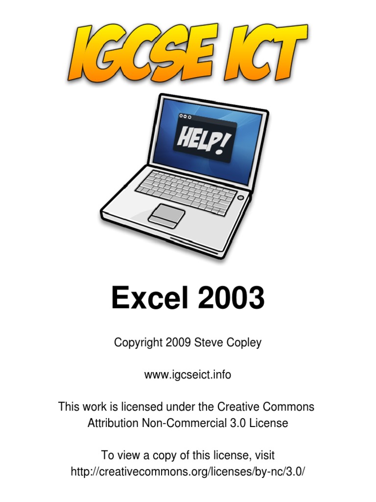 Excel 2003 For IGCSE ICT | PDF | Microsoft Excel | Spreadsheet